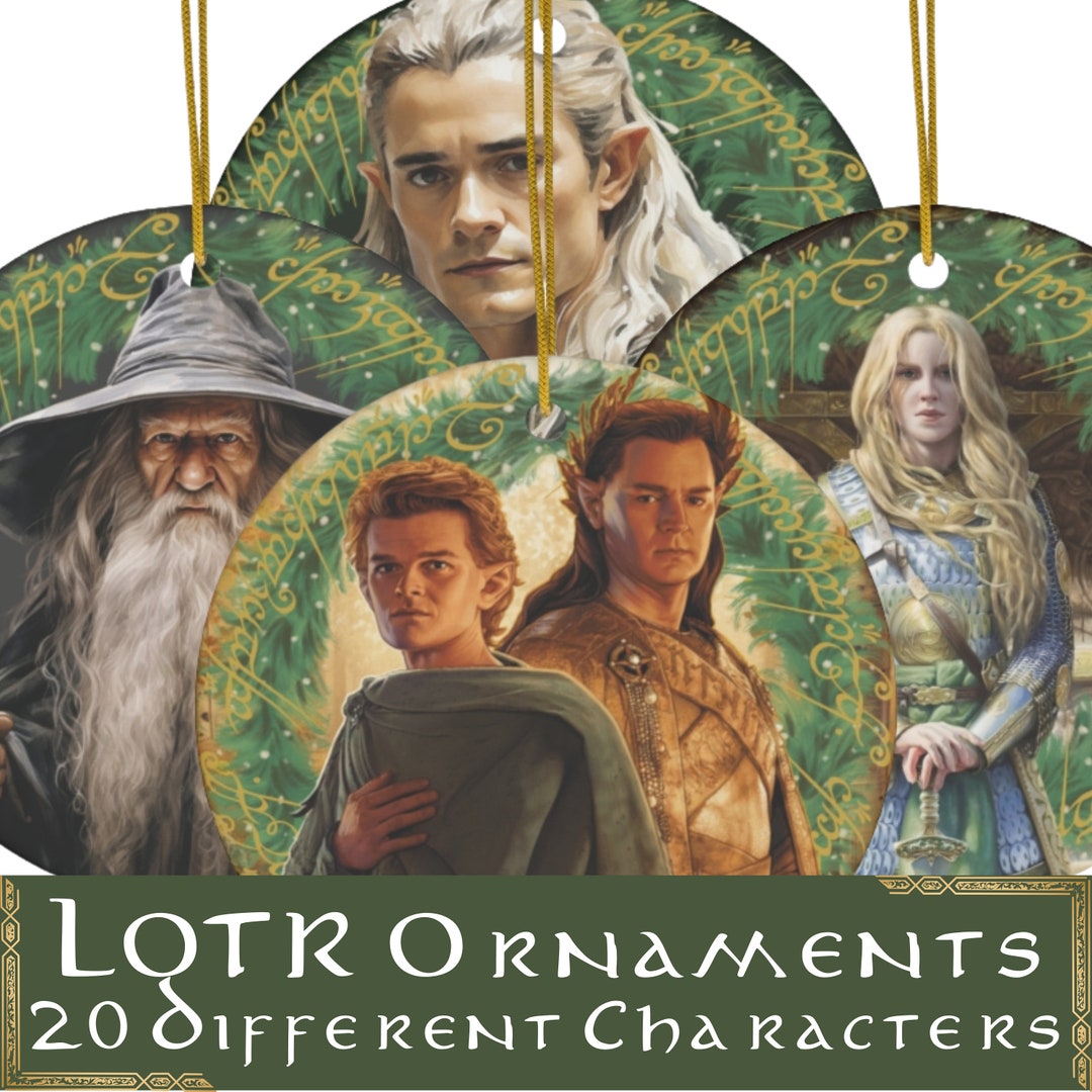 Lord of the Rings Holiday Ornament, Double Sided Metal or Acrylic - Etsy