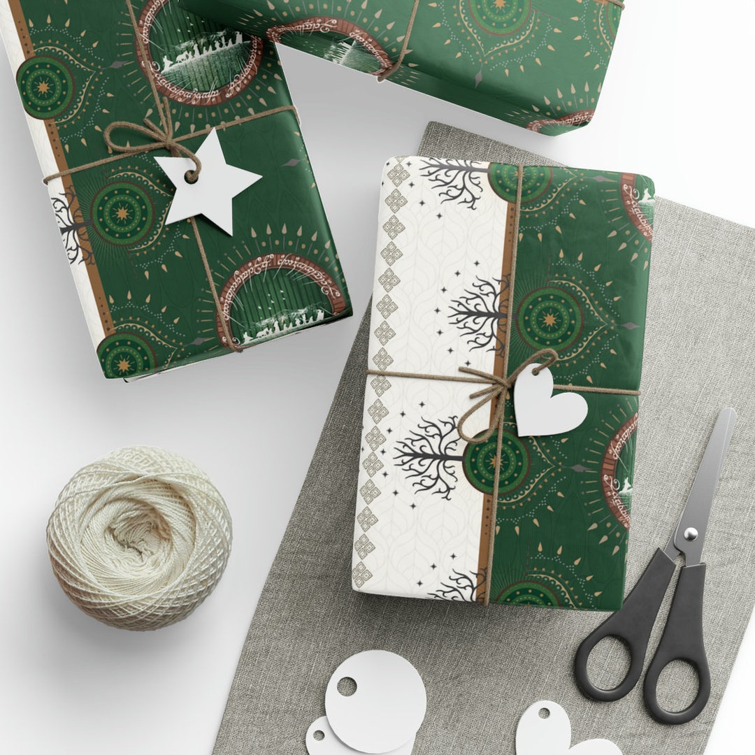 Lord of the Rings Wrapping Paper: Bohemian Middle Earth Gift Wrap - Etsy