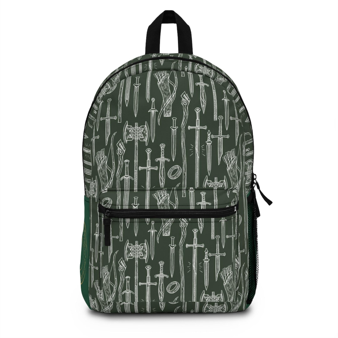 LOTR Sword Backpack: Lord of the Rings Book Bag, Middle Earth Shoulder ...