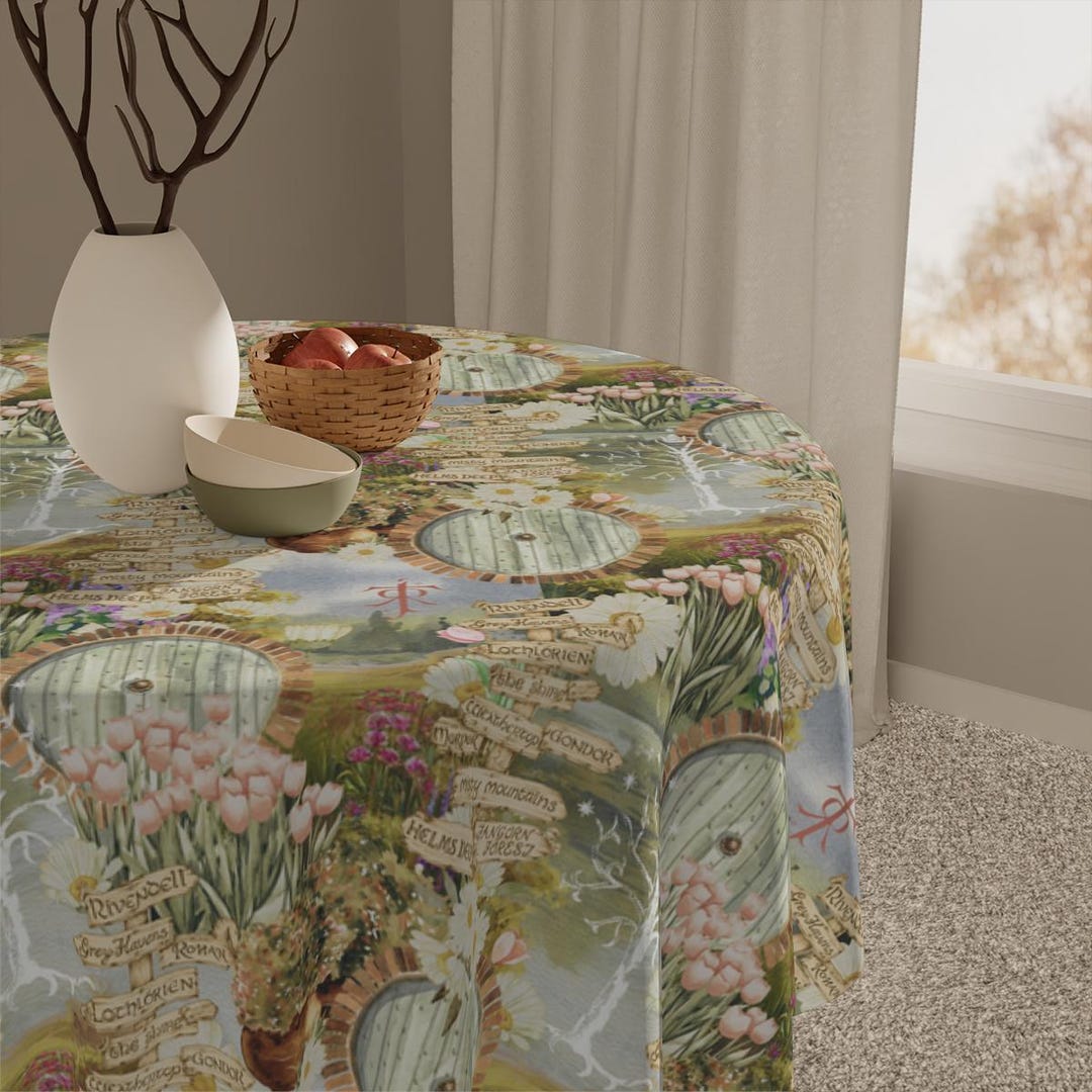 Lord of the Rings Tablecloth, LOTR Home Decor, Hobbit Party Decor ...