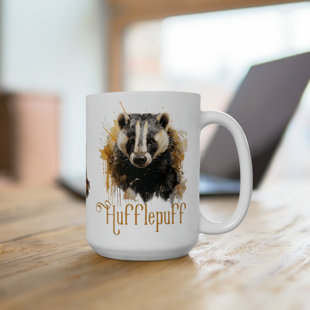 Hufflepuff Ceramic Mug 15oz Harry Potter Coffee Mug - Etsy