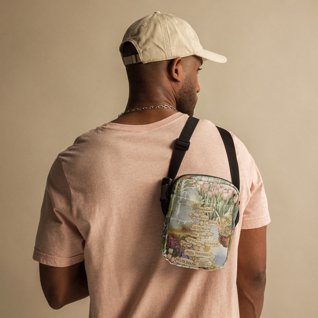 Hobbit Floral Utility Crossbody Bag: Lord of the Rings Shoulder Purse ...
