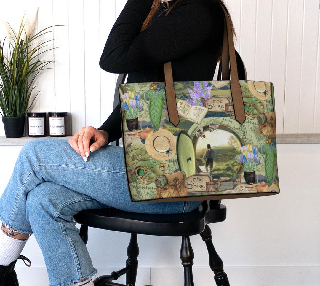 Hobbit Leather Bag, Vegan Leather, Lord of the Rings Purse, Tolkien ...