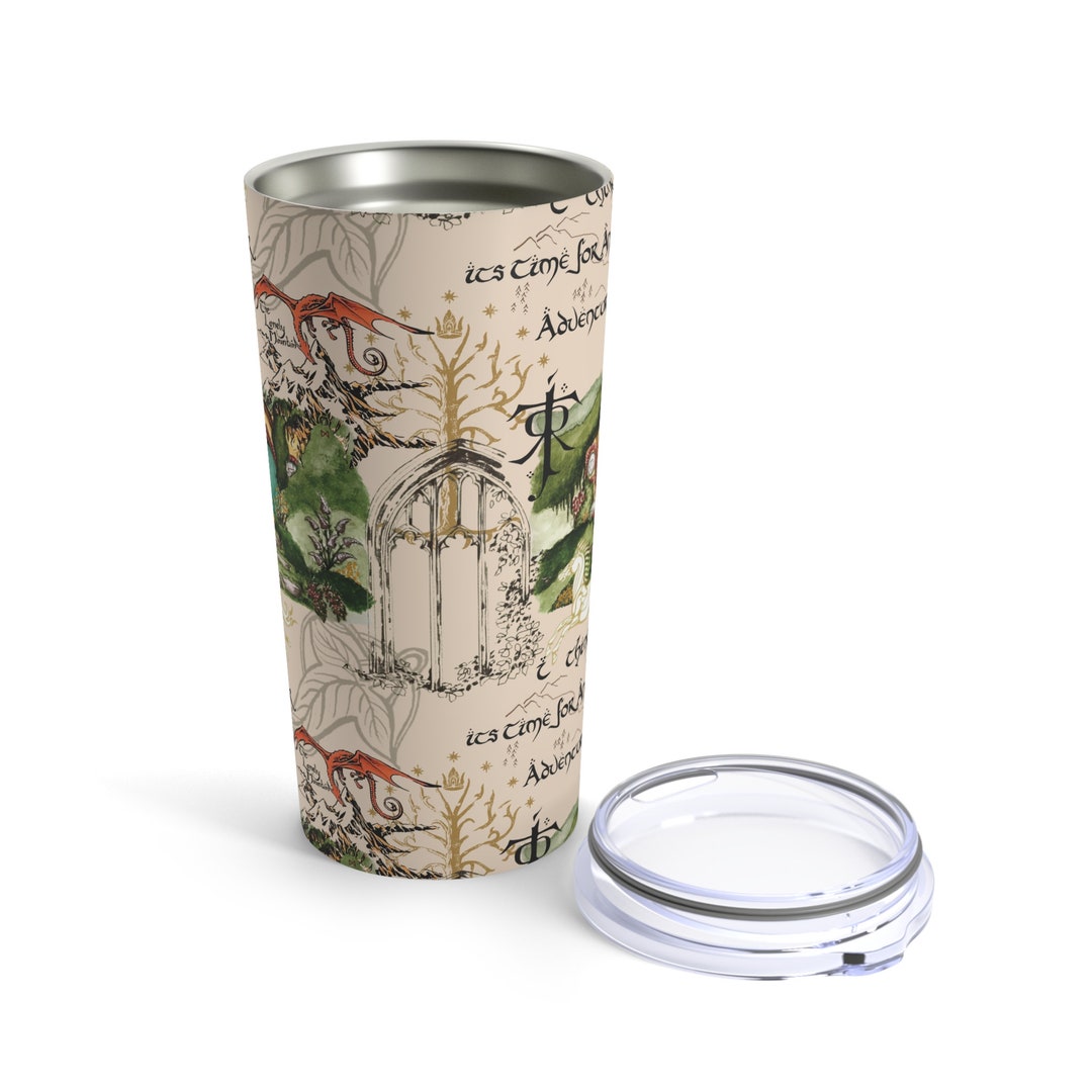 Hobbitcore Stainless Steel Tumbler, Lord of the Rings Travel Cup, 20oz ...
