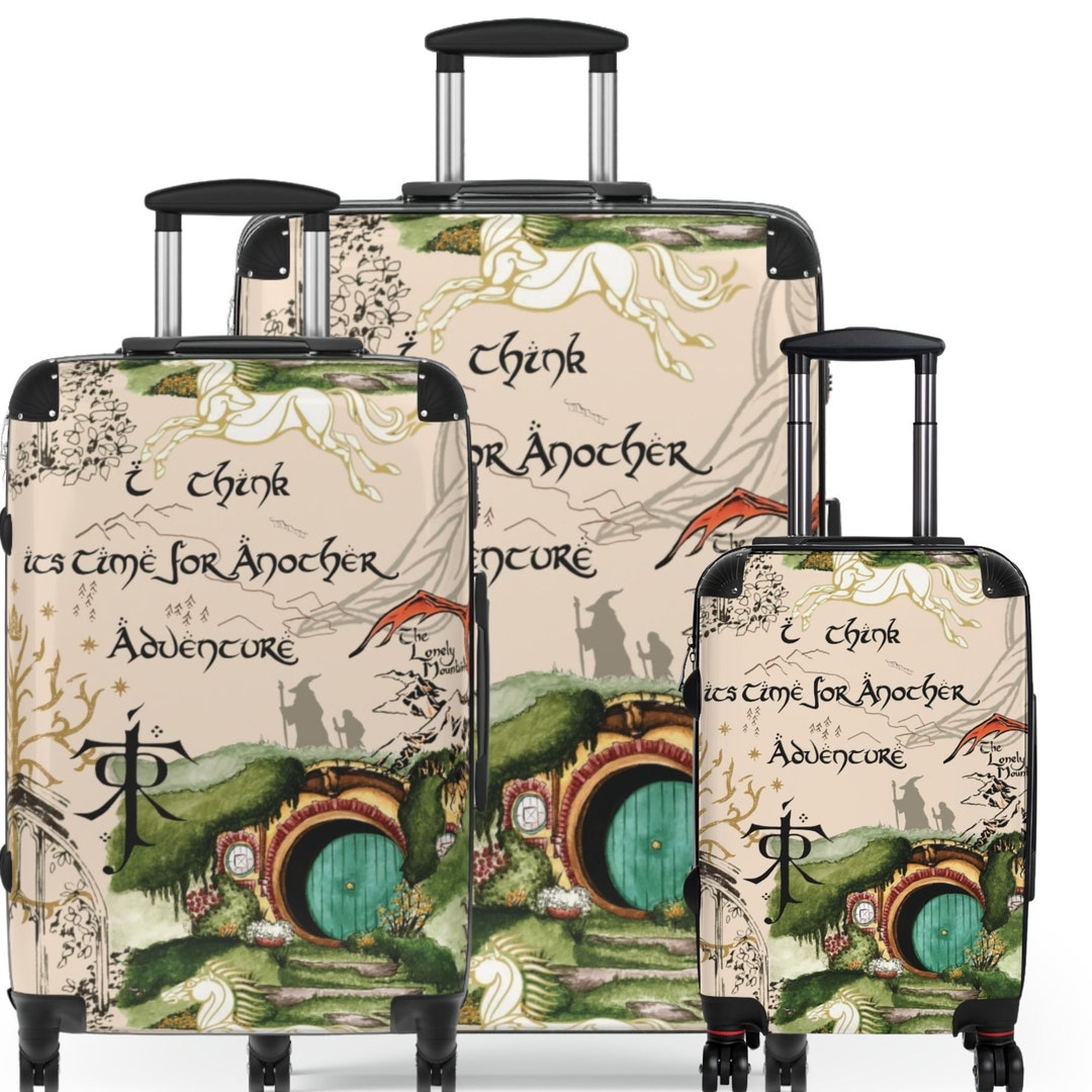 LOTR Suitcase, 3 Sizes, Lord of the Rings Suitcases, Tolkien Travel ...