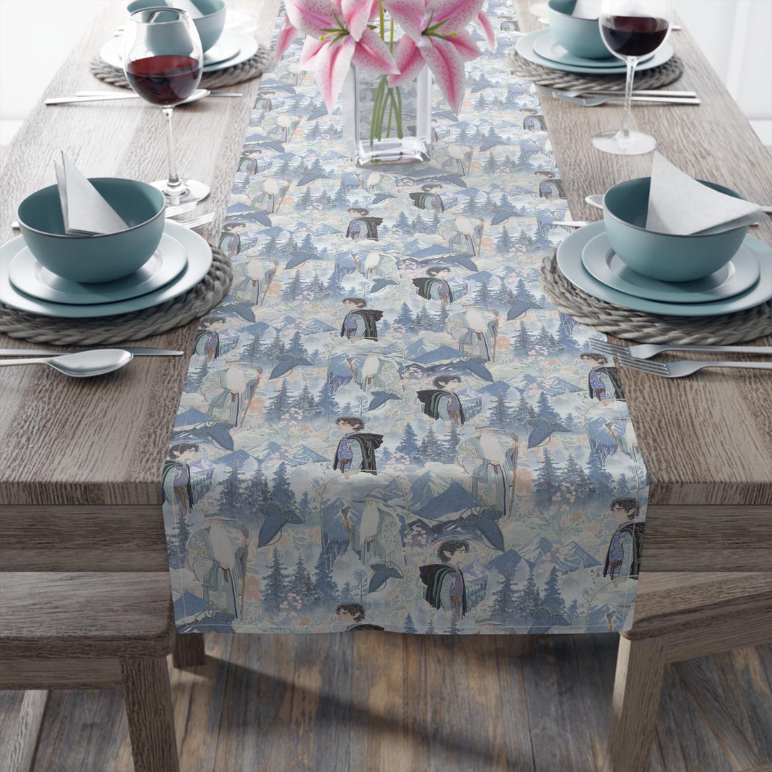 Winter LOTR Table Runner, Middle Earth Snow Decor - Etsy