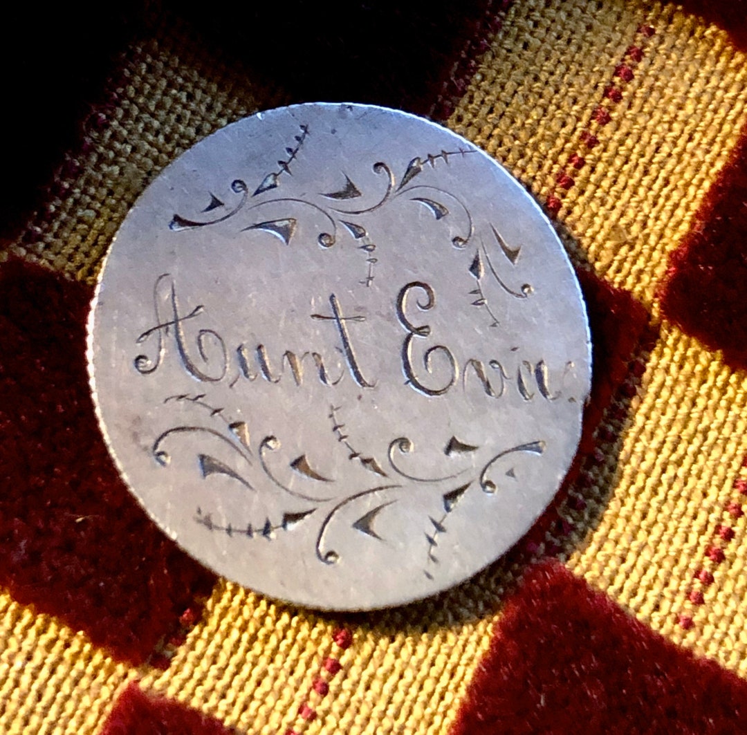 Love Token-aunt Eva - Etsy