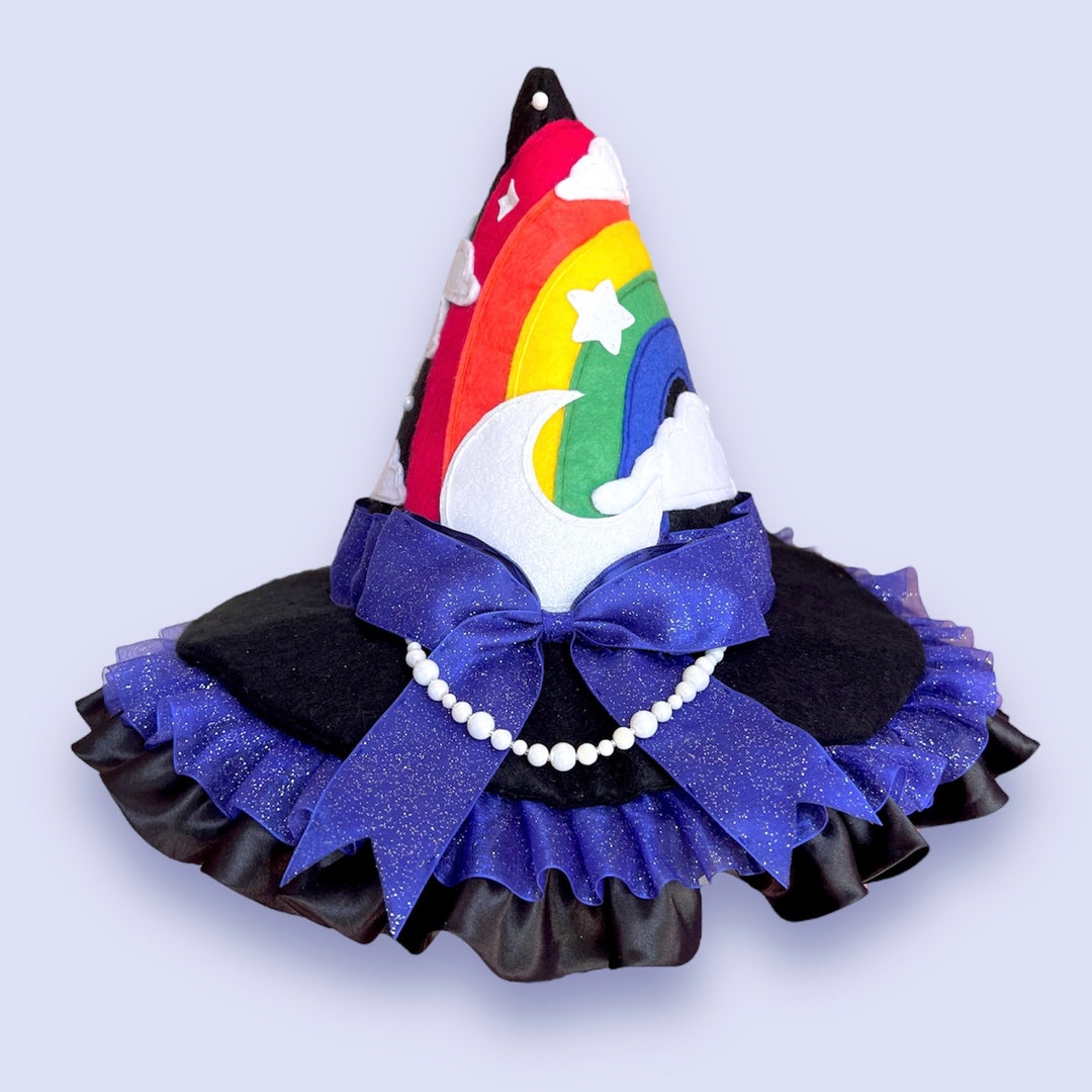 Primary Rainbow Witch Hat - Etsy