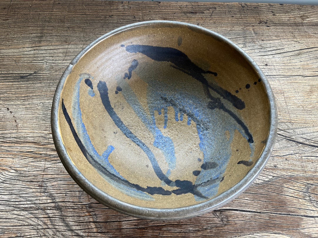 Vintage Mid Century Modern Large Studio Ceramic Pottery Decorative Bowl ...