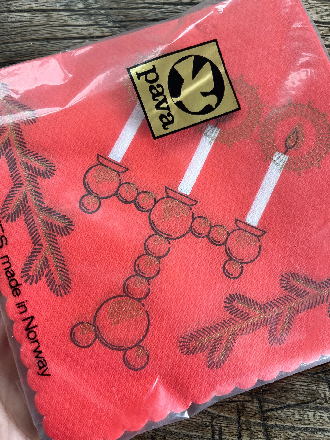 Vintage Mid Century Pava Scandinavian Norway Christmas Candle - Etsy