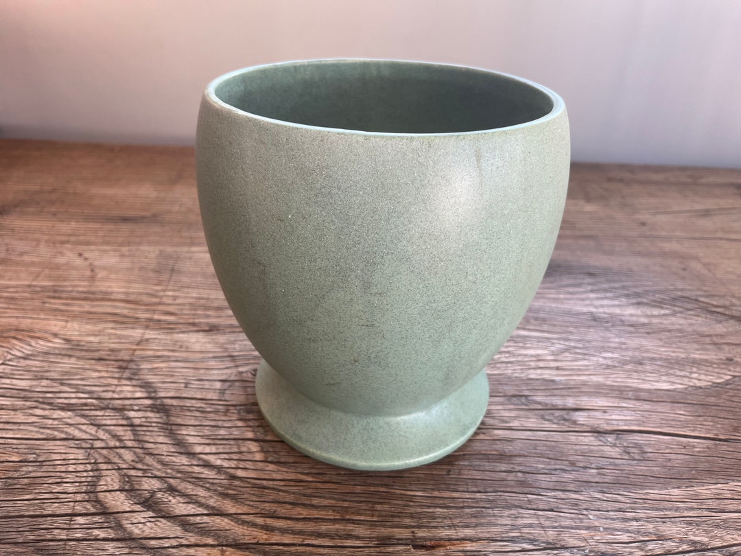 Vintage Mid Century Modern Mccoy Floraline Teal Ceramic Pottery ...