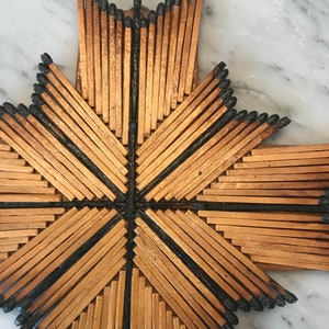 Vintage 60's Folk Art Tramp Art Handmade Match Stick Cross - Etsy