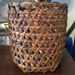 Vintage Mid Century / Hollywood Regency Woven Wicker Basket - Etsy