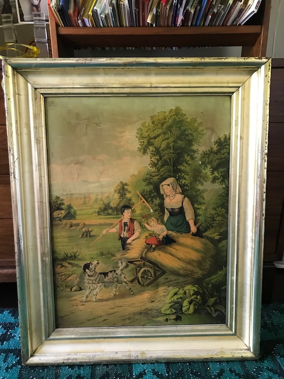 Primitive Harvest Folk Art Prints