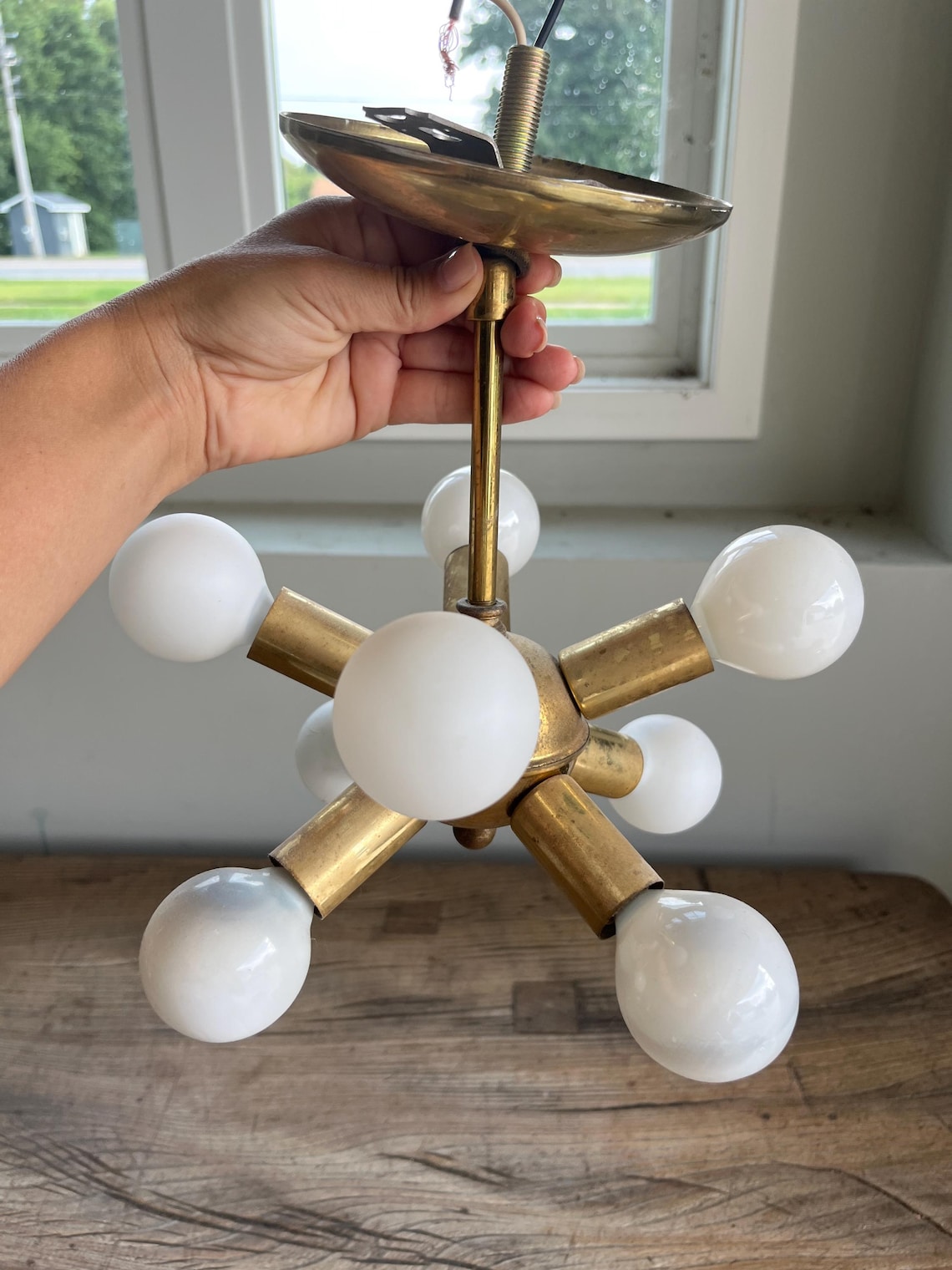 Vintage Mid Century Modern Space Age Mini Brass Sputnik Light - Etsy