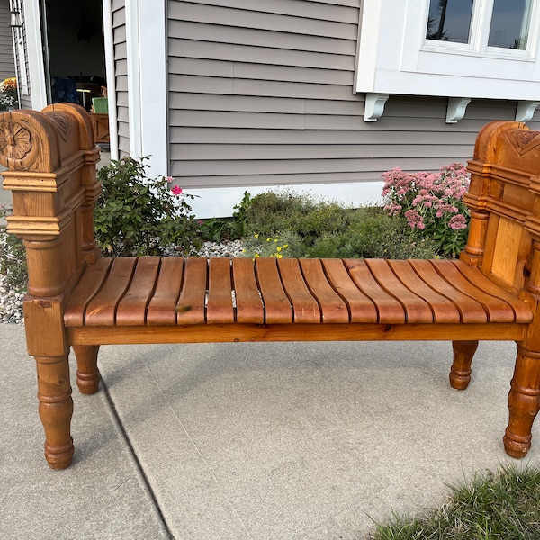 Antique Entry Bench - Etsy