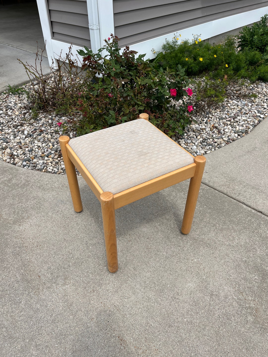 Vintage Mid Century Modern Italian Loewenstein Mod Bench Stool - Etsy