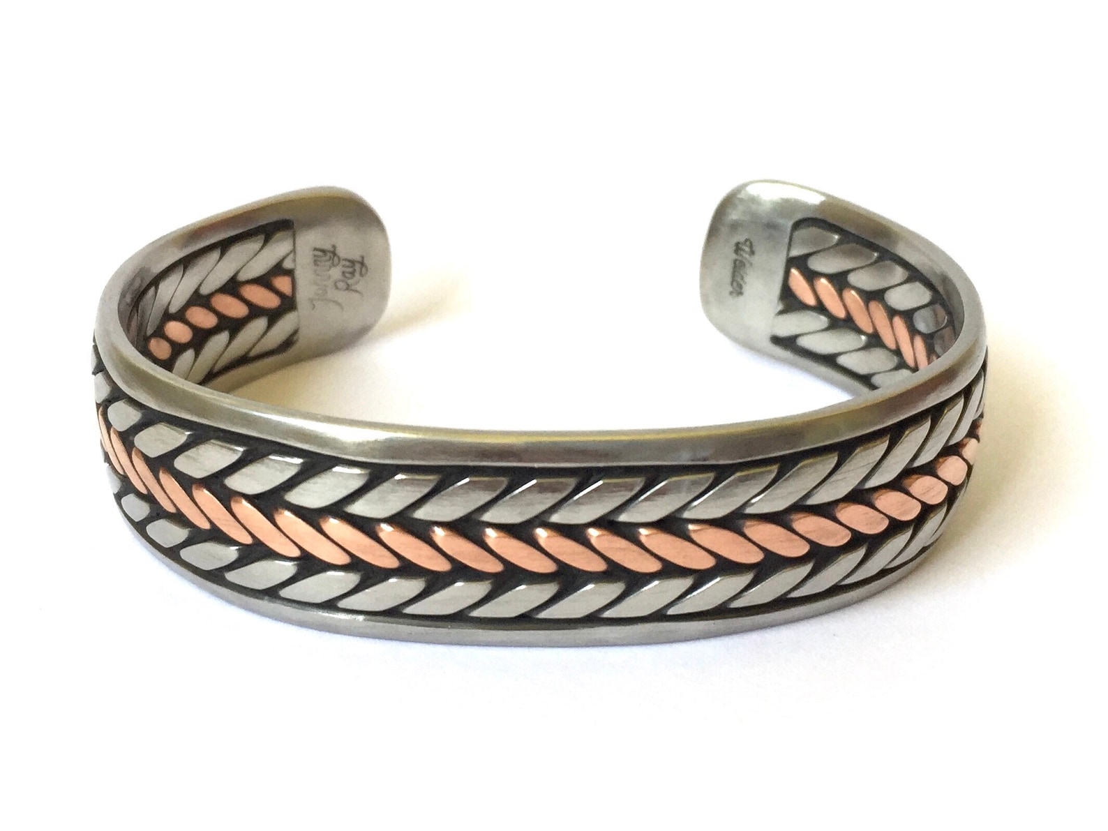 Solid Copper Center Welder Bracelet | Etsy