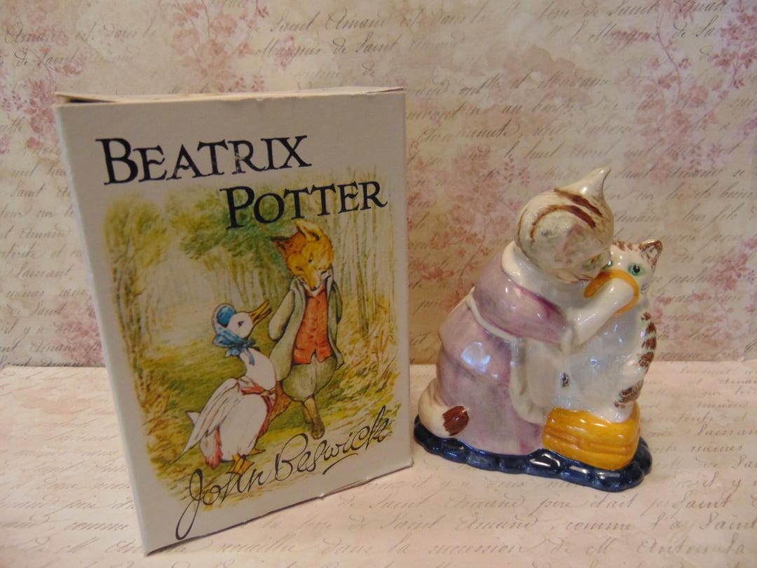 Beatrix Potter Cat Figurine Tabitha Twitchet and Miss Moppet Beswick ...