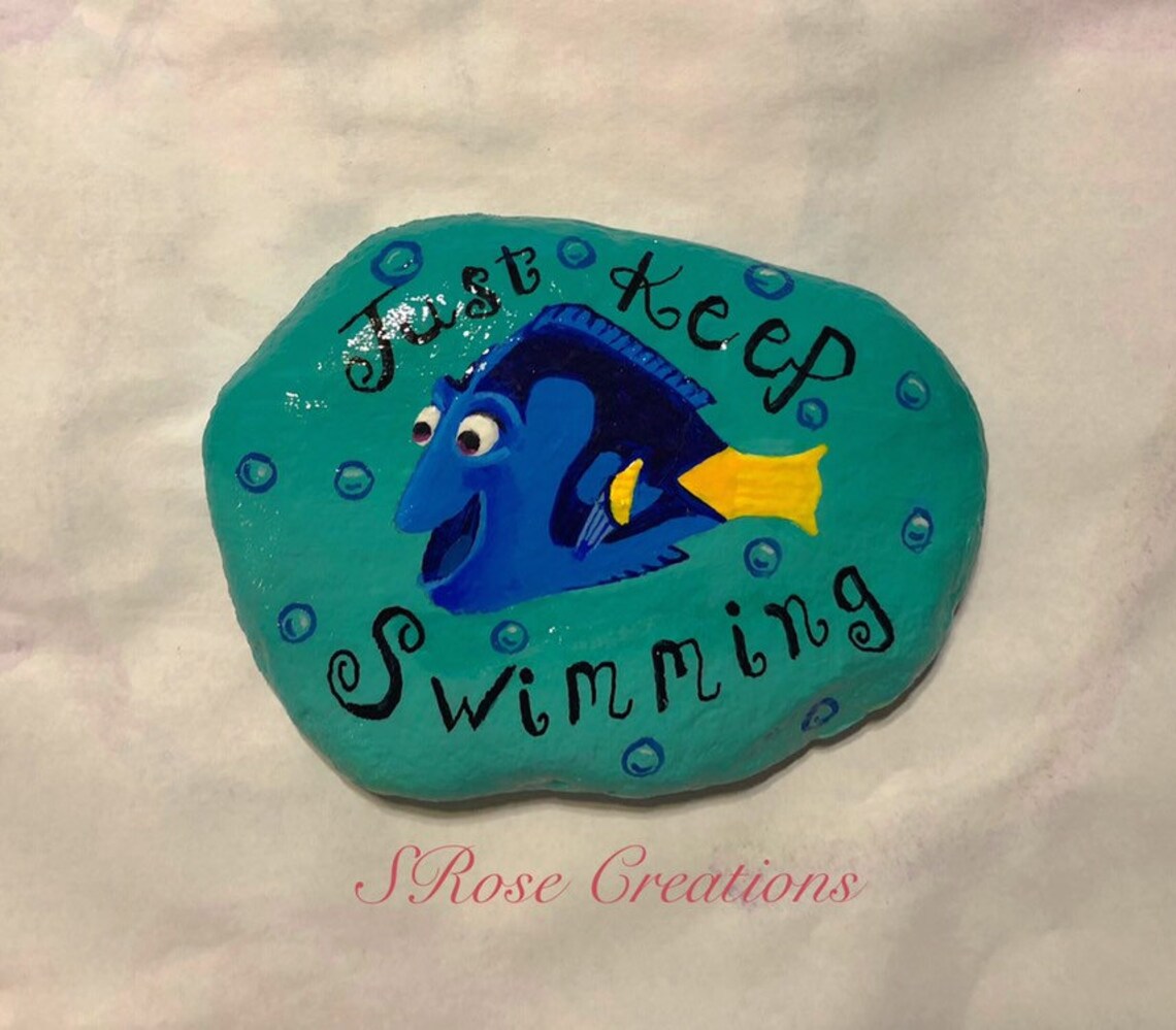Disney Dory Painted Rock - Etsy