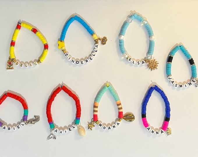 Princess Bracelets - Disney - Etsy
