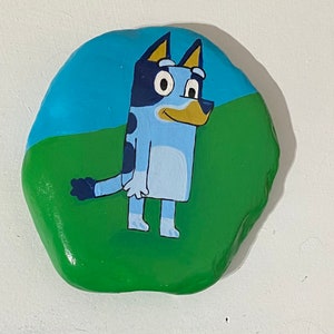 Bluey Painted Rock - Etsy