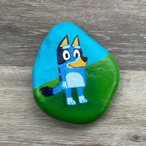 Bluey Painted Rock - Etsy