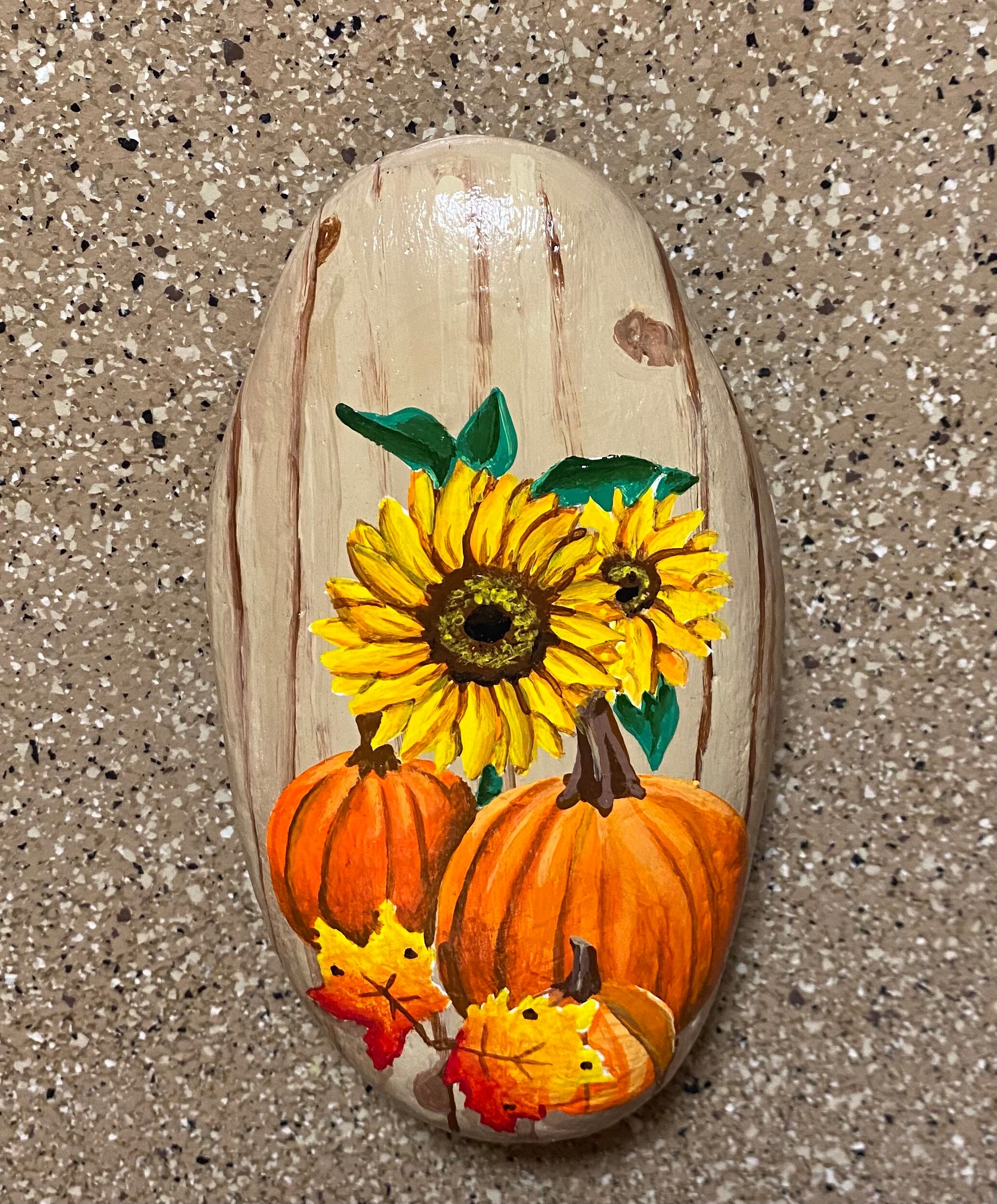Fall Themed Painted Rock - Etsy