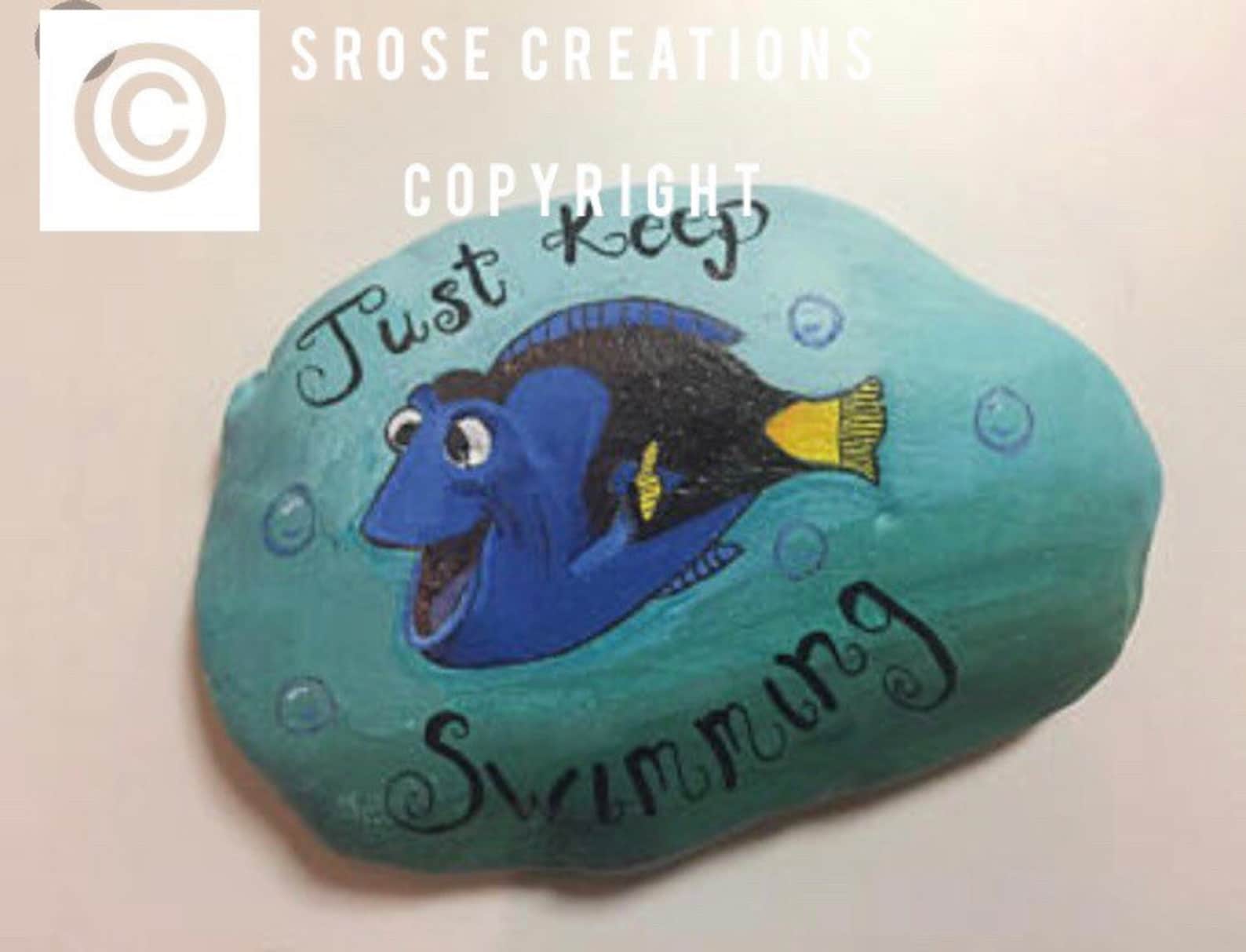 Disney Dory Painted Rock - Etsy