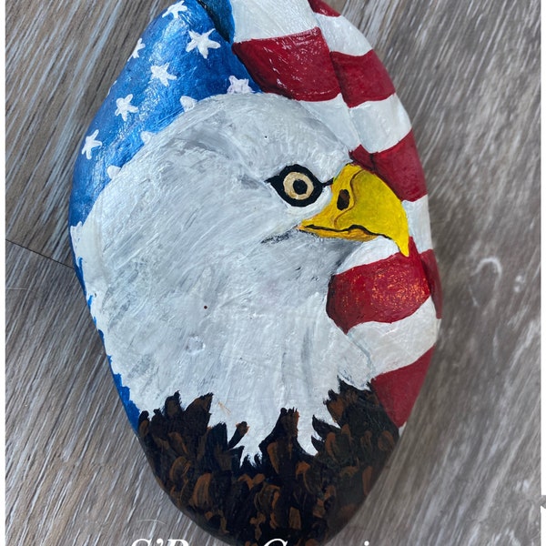 Veteran Painted Rock - Etsy