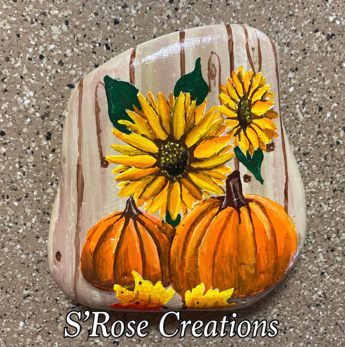 Fall Themed Painted Rock - Etsy