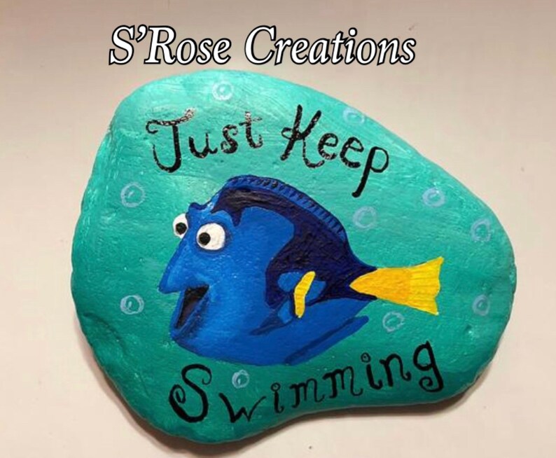Disney Dory Painted Rock - Etsy