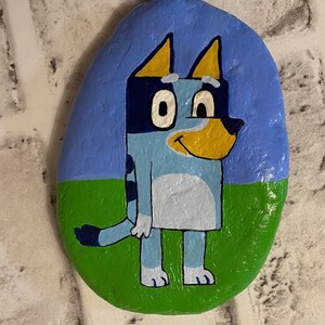 Bluey Painted Rock - Etsy