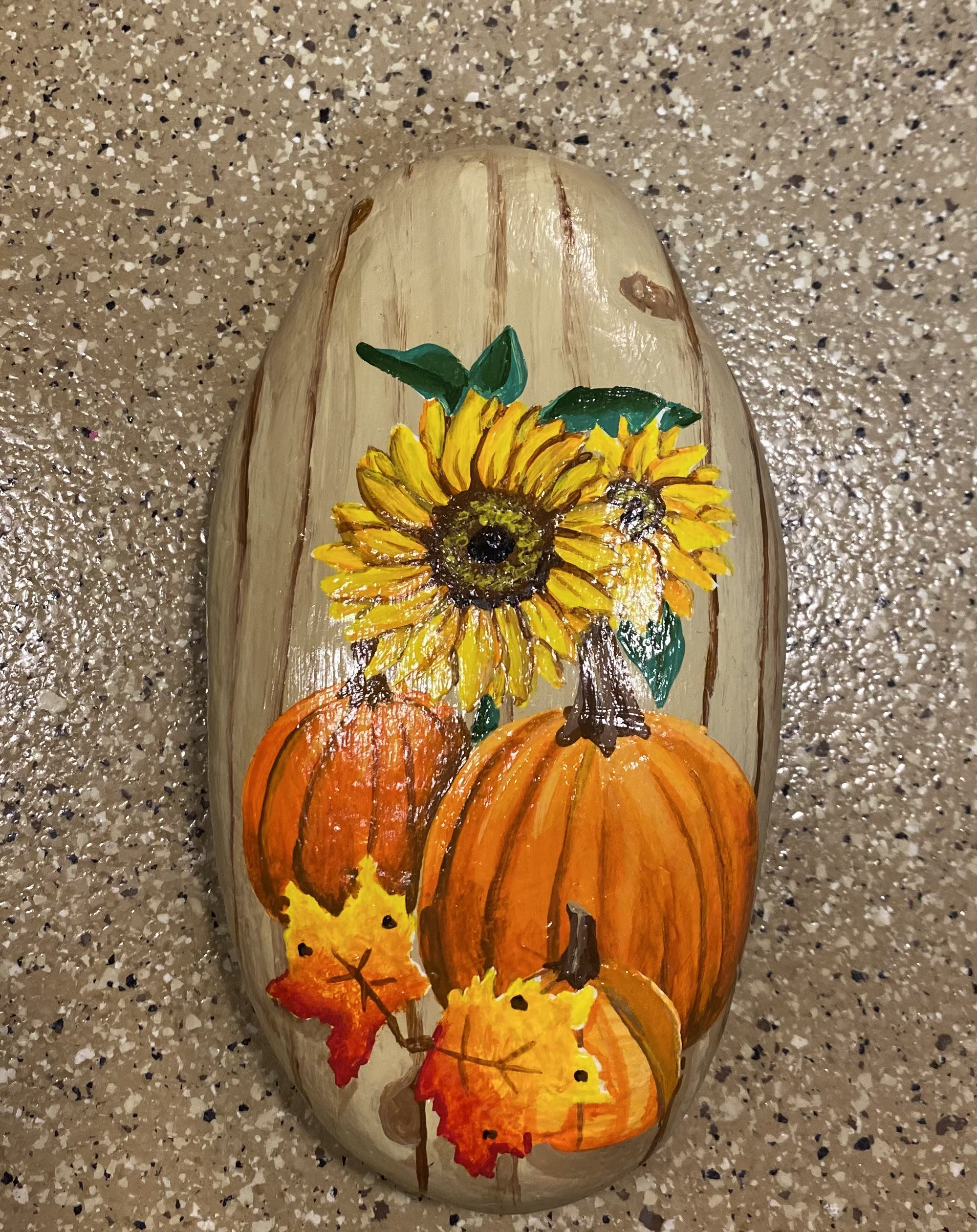 Fall Themed Painted Rock - Etsy