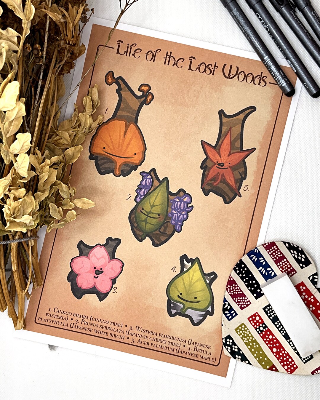 Life of the Lost Woods Botany Poster Cardstock Print - Etsy