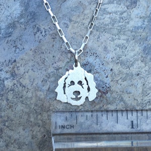 Clyde Goldendoodle Labradoodle Dog Pendant / Charm in Sterling Silver ...