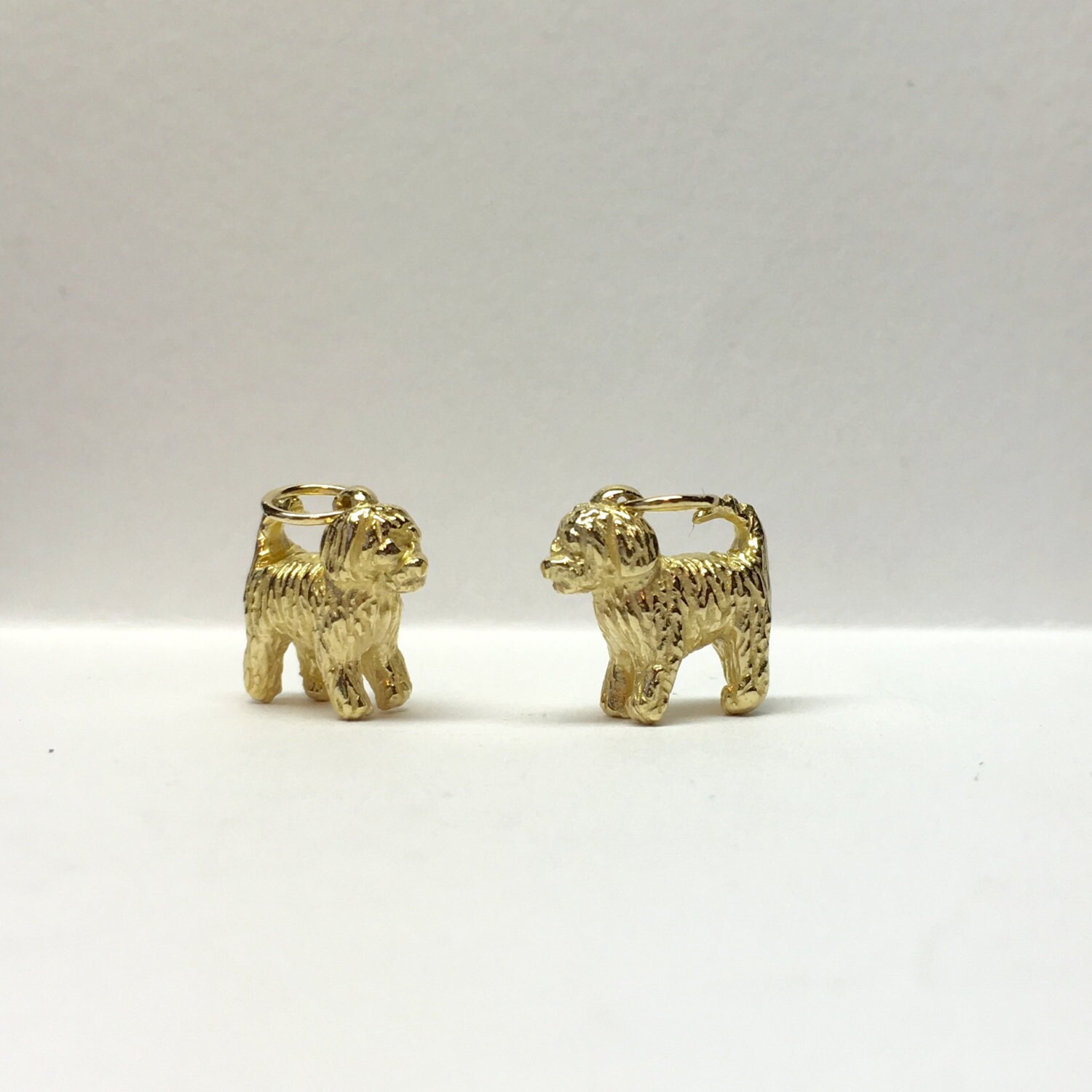 Travis Goldendoodle Labradoodle Dog Charm / Pendant in 14k - Etsy