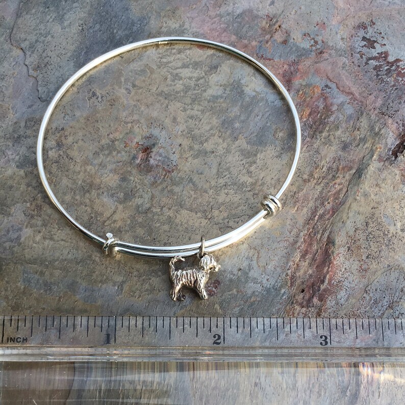 Travis Goldendoodle Labradoodle Dog Travis Bangle Bracelet in Oxidized ...