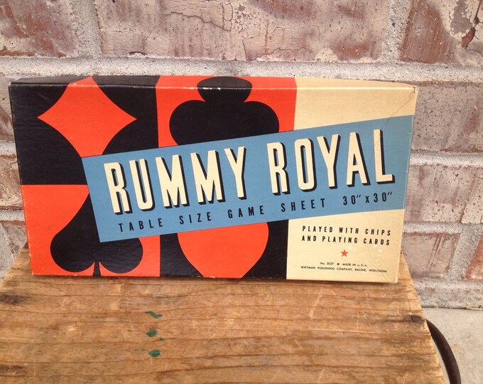 Rummy Royal 1937 Table Size Game Sheet Whitman - Etsy