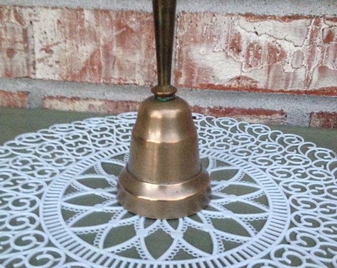 Beautiful Brass Handled Dinner / Service Bell Solid / Heavy - Etsy