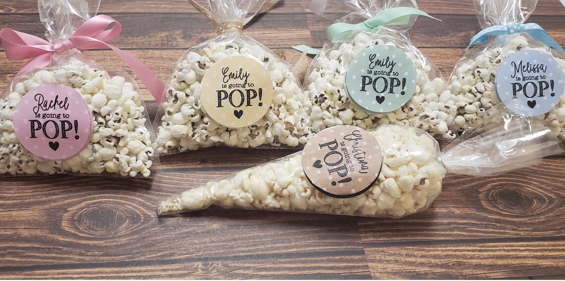 Personalized She's Going to POP!- (20) 2 Inch Circle Stickers - Baby ...