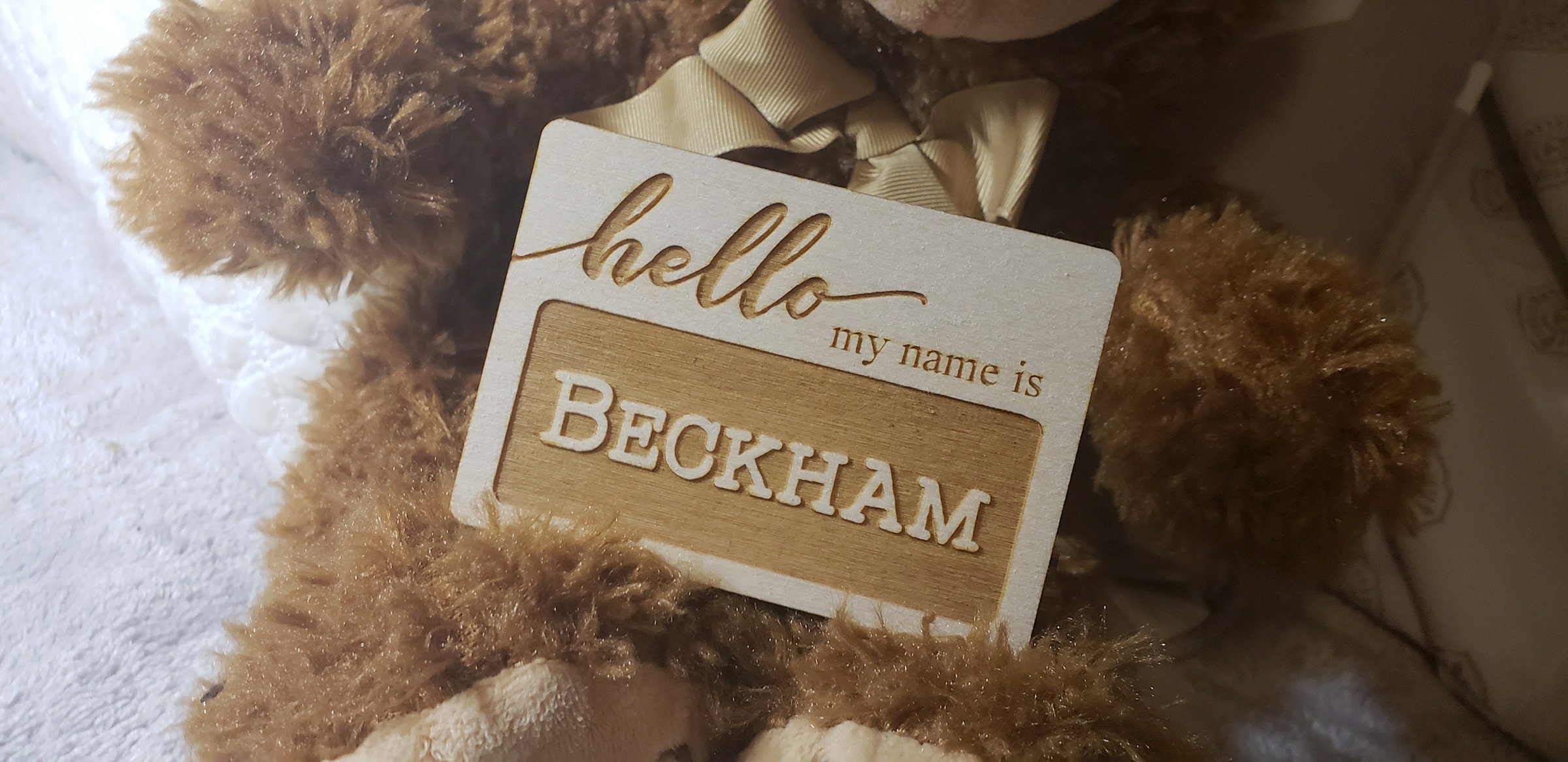 Wooden Hello My Name is Sign Hello My Name is Sign Birth | Etsy