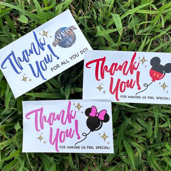 Thank You Stickers Cast Members - Etsy