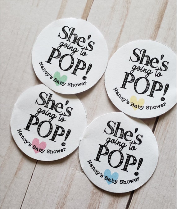 White Personalized She's Going to POP 20 2 Inch Circle - Etsy
