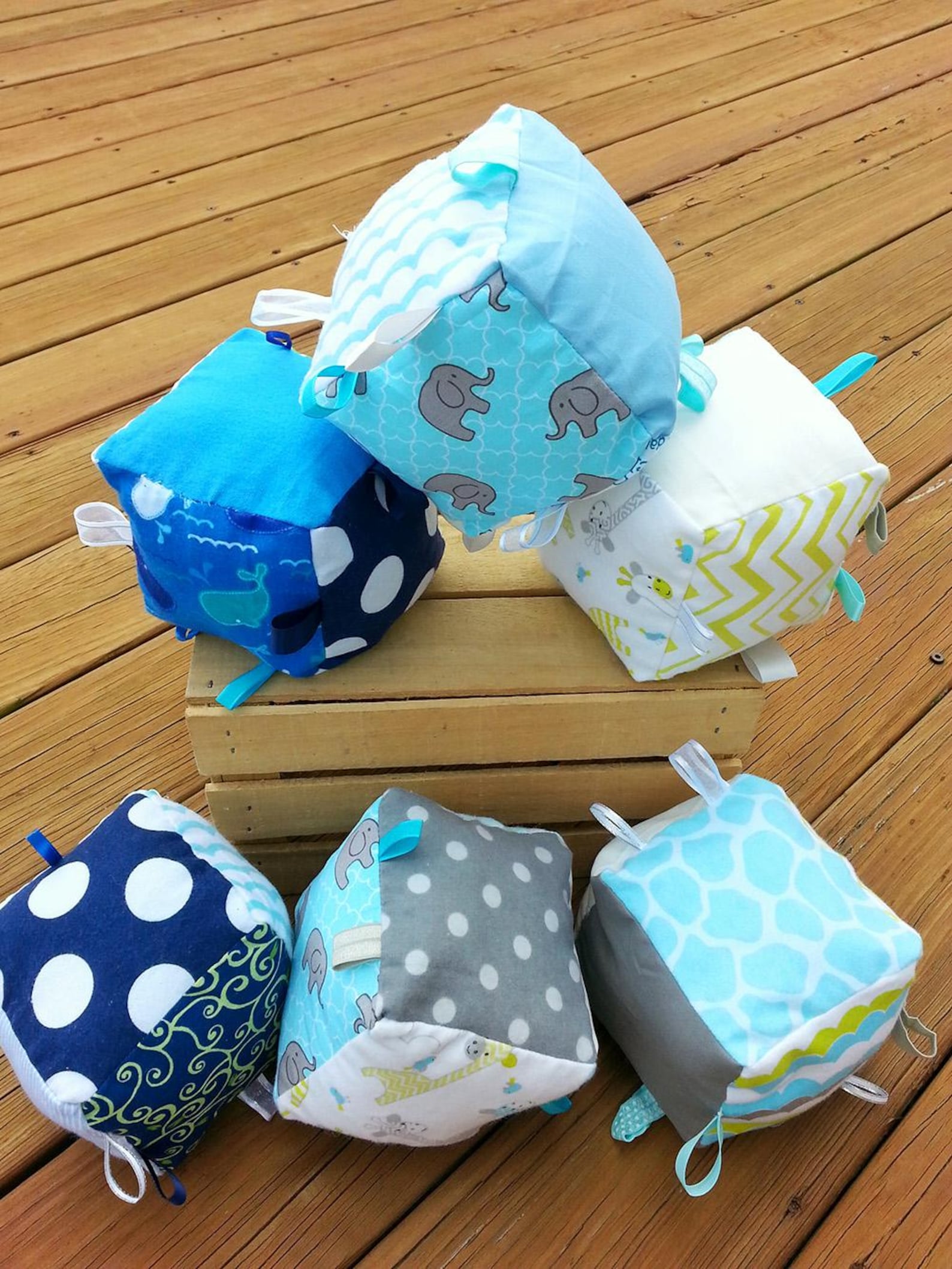 Baby Sensory Cube- Sensory Block- Fabric Cube Toy- Activity Toy- Baby ...