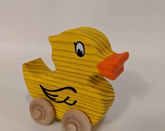 Wooden. Duck Push Toy - Etsy