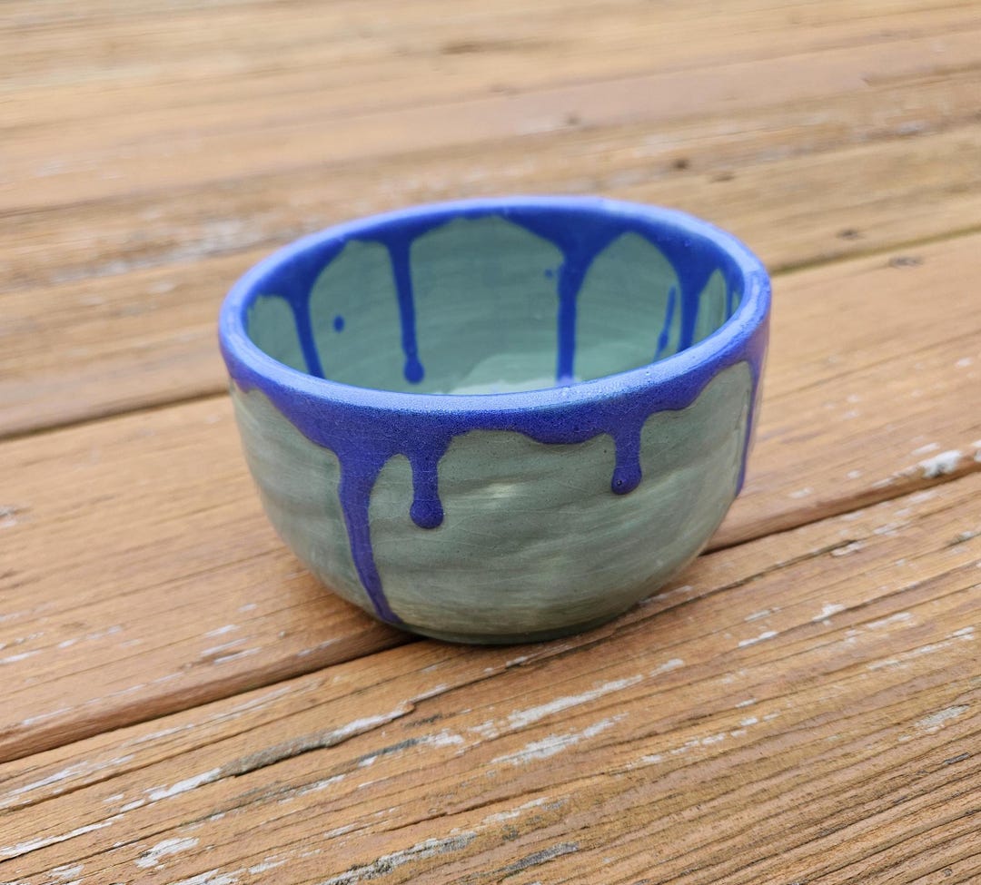 Handmade Ceramic Pot- Mini Pot- Succulent Pot- Green Pot- Small Pot ...