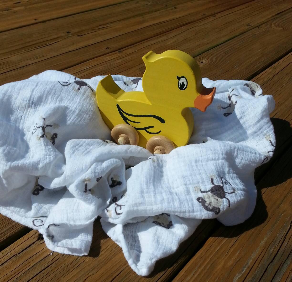 Wooden Push Duck Toy- Push Toy- Push Duck- Wooden Push Toy- Handmade ...