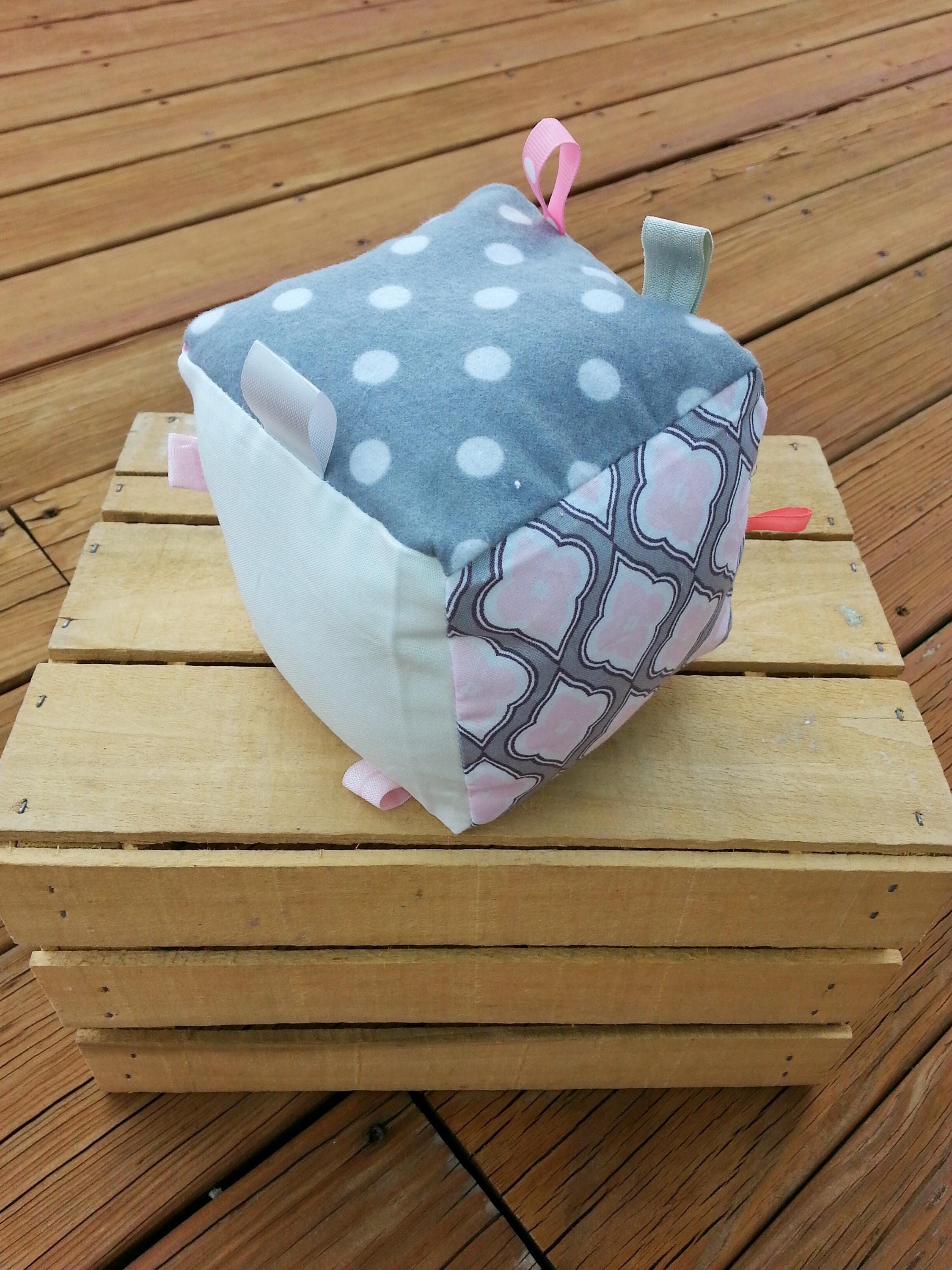 Baby Sensory Cube- Sensory Block- Fabric Cube Toy- Activity Toy- Baby ...
