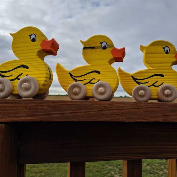 Wooden Duck Toy - Etsy